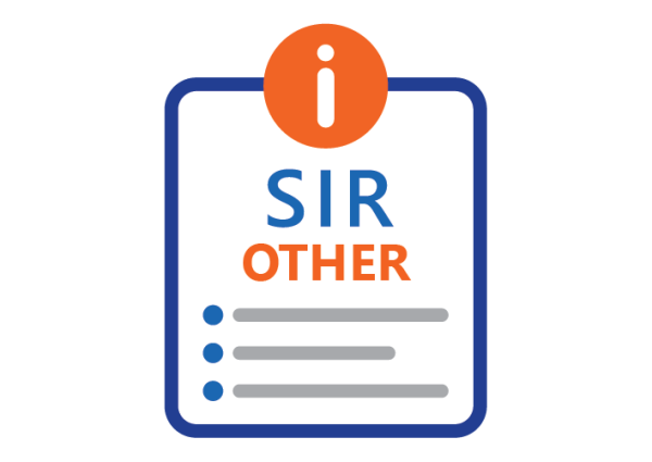 Specific information requirement (SIR) form guidance: other SIR ...